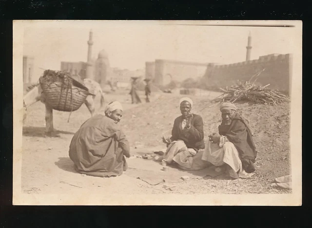 EGYPT CAIRO NATIVE Men street scene c1920/30s? RP PPC £8.00 - PicClick UK