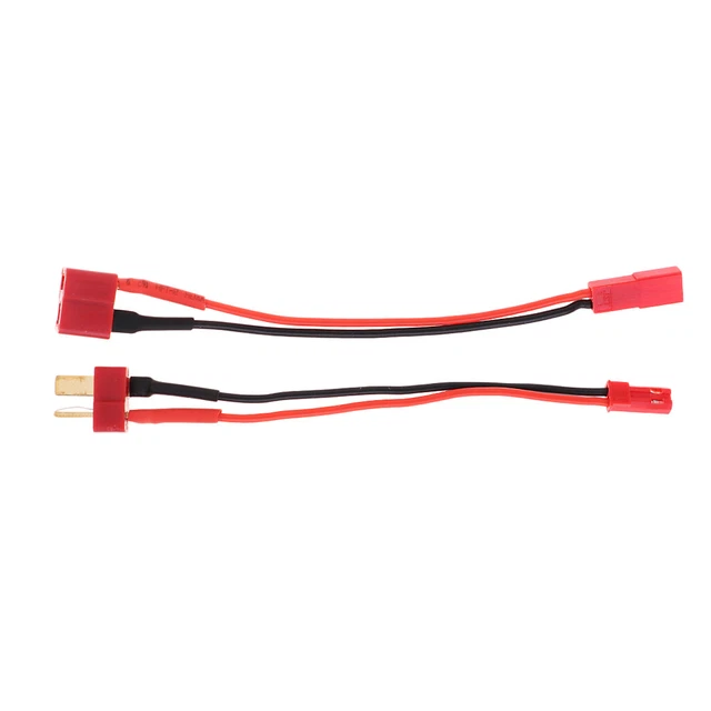 DEANS T PLUG to JST Lead Cord 14awg Silicone Cable fr RC Lipo Battery ...