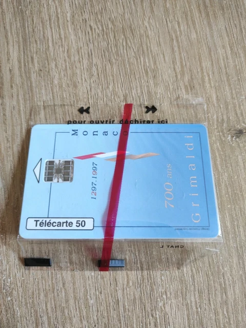 CARTE TÉLÉPHONIQUE NEUVE Télécarte 50 France Telecom rare Monaco 700 ans Grimald EUR 40,00 ...