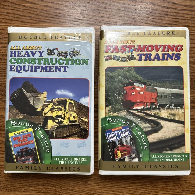 RARE VHS ALL About Fast Moving Trains & Heavy Construction Equipment ...