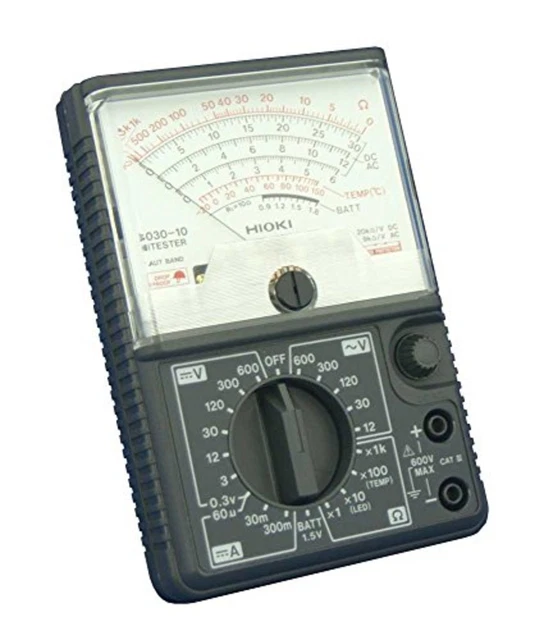 HIOKI 3030-10 ANALOG Multimeter Hitester 600V AC Tester Meter F/S w ...