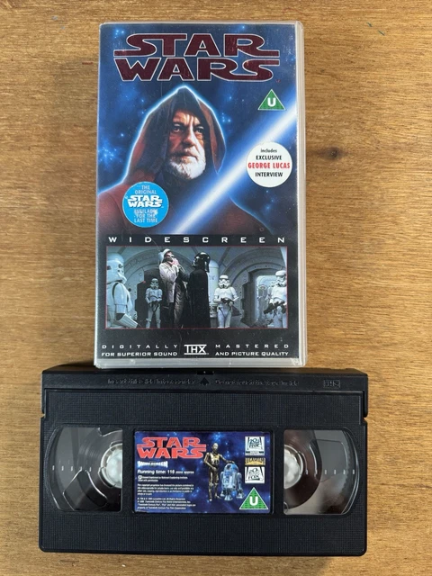 STAR WARS A New Hope (1995 Release) VHS Tape - THX Widescreen ...