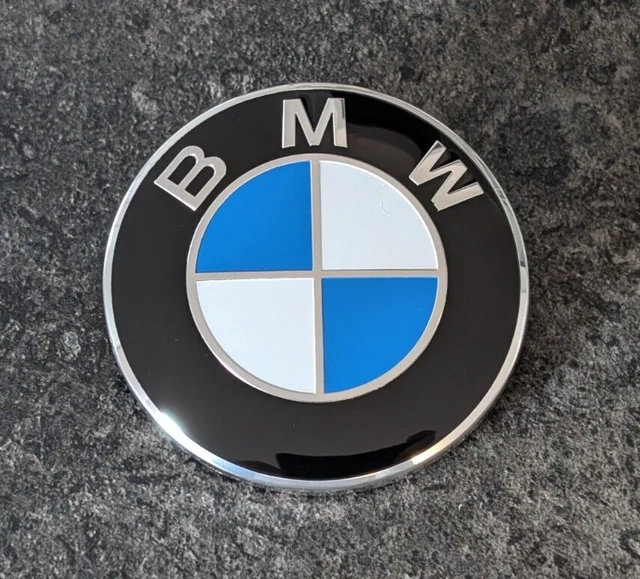 EMBLEM BLAU-WEISS 82MM für BMW Motorhaube Kofferraum Abzeichen Zeichen ...
