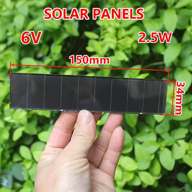 SOLAR PANEL BATTERY Module 6V 0.25W Photovoltaic Solar Power Generation ...