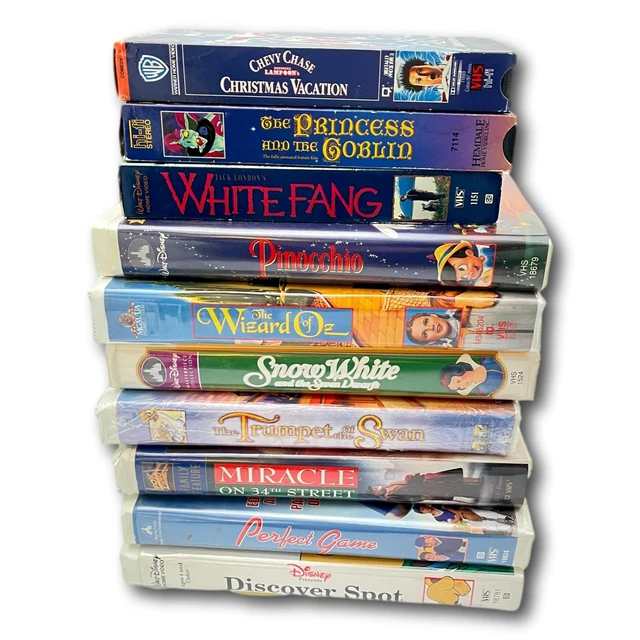 CHILDRENS VHS MOVIE Lot 10 Princess Goblin Snow White Pinocchio Trumpet ...