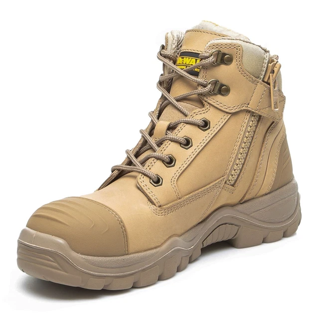 DEWALT AKRON MEN'S Steel Toe Safety Work Boots, Side Zip, Durable ...