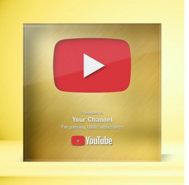 YOUTUBE CREATOR AWARD play button for channels that surpass a milestone ...