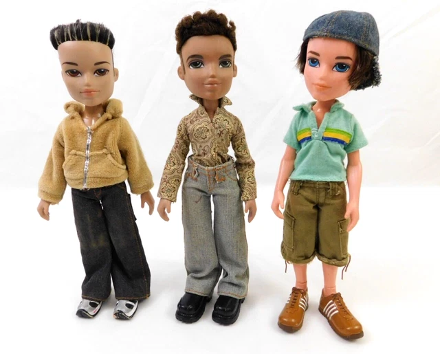 3 X BRATZ Boyz Dolls Bundle - Eitan, Koby, Dylan - Redressed Outfits ...