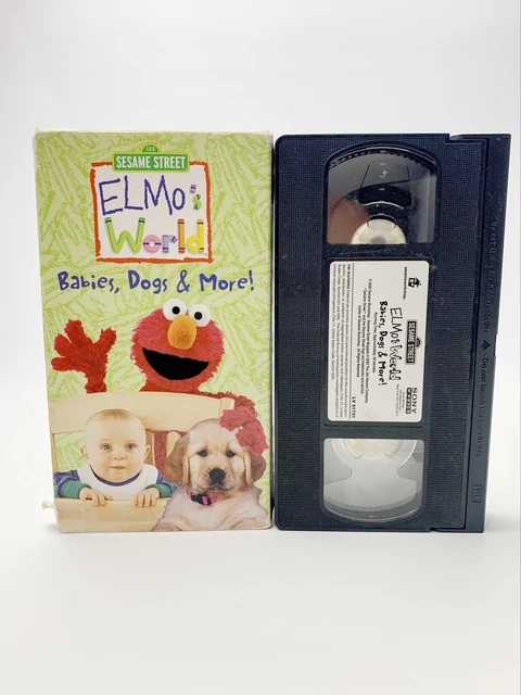 ELMO'S WORLD VHS Video Tape NEW SEALED Babies, Dogs and More Sesame ...