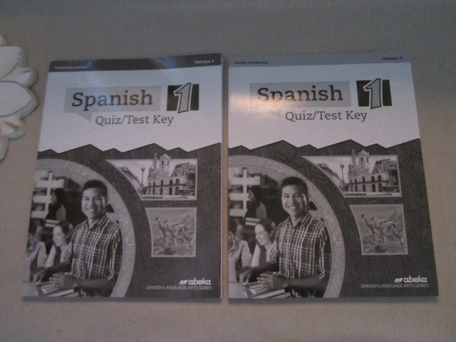 ABEKA GRADE 9TH 10th 11th 12th Spanish 1 Quiz/Test Key Vol 1 and 2 £21. ...