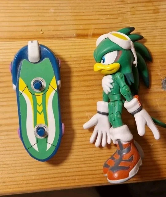 SONIC THE HEDGEHOG jet the hawk free riders 3” Jazwares with board and ...