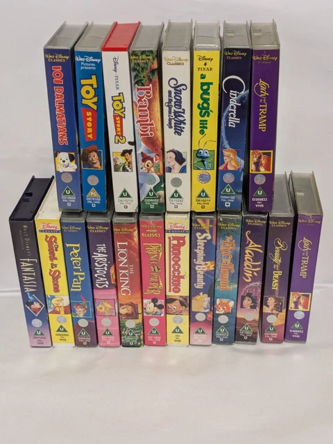 Walt Disney Home Video Universal Vhs Tapes Bundle Disney Classics 24