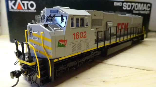 H0 KATO EMD SD70MAC TFM #1602 DC- Analog USA / Mexico KCS - USA EUR 150,00 - PicClick DE