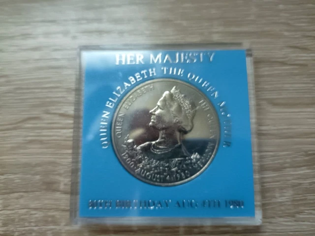 1980 ELIZABETH QUEEN Mothers 80th Birthday Guernsey 25 Pence. BUNC. £3. ...
