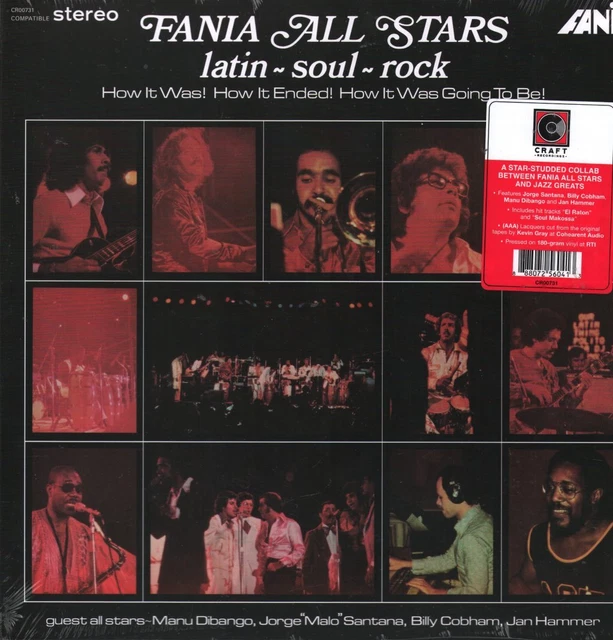 FANIA ALL STARS Latin-Soul-Rock LP vinyl Europe Craft 2024 180g LP in g ...