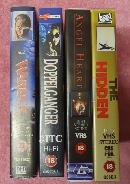 THE HIDDEN - Warlock - Doppelganger - Angel Heart - Horror VHS Bundle £ ...