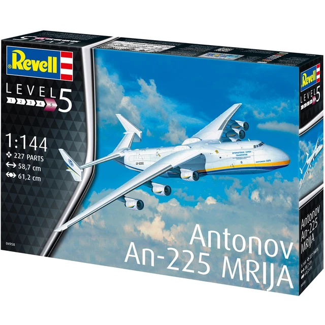 REVELL 04958 ANTONOV An-225 MRIJA Jumbo Jet Aircraft Plastic Model Kit ...