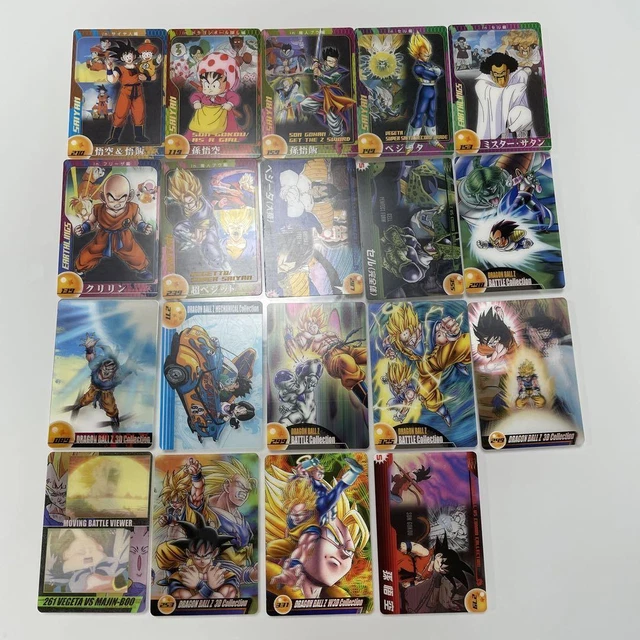 DRAGON BALL Z 3D Collection Card 19 set Morinaga Cards Anime Manga ...