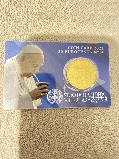 VATICAN COIN CARD N°14 2023 Armoiries Du Pape François EUR 9,00 ...