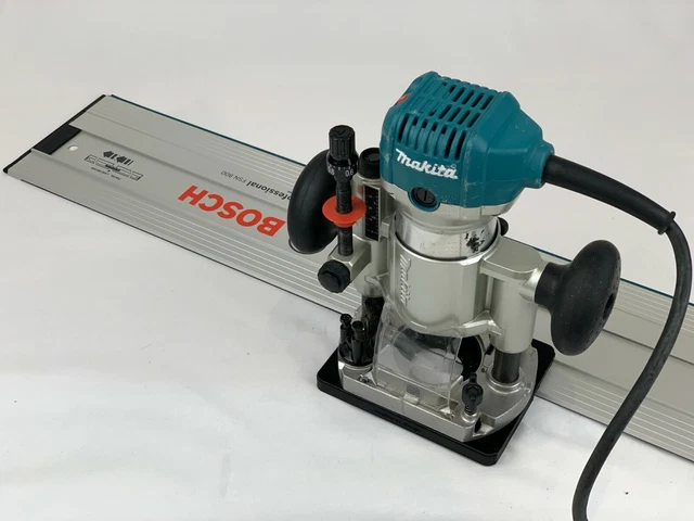 MAKITA RT0700CX DRT50Z Plunge Base Router Adaptor To Bosch Track Guide ...