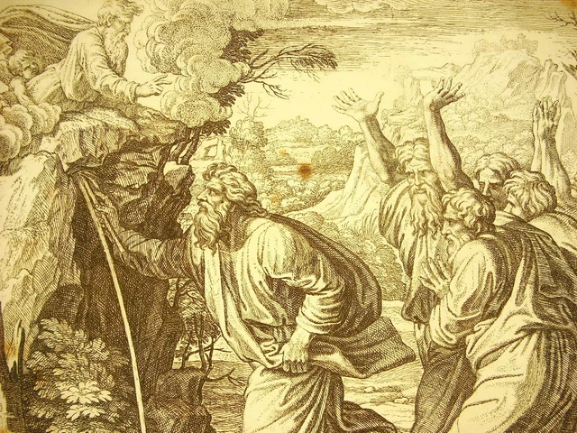 MOÏSE MANUM NUM CXX La Bible Nicolas Chaperon 1649 a Raphaël Vatican ...