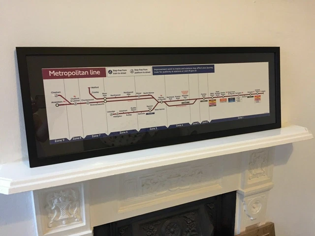 London Tube Map Metropolitan Line ZU VERKAUFEN! - PicClick DE