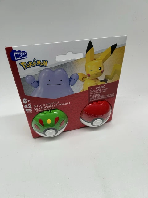 MATTEL® JCT43 MEGA Pokémon 2er Pokéball Set - Pikachu und Ditto, NEU ...