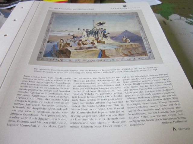 PREUSSEN ARCHIV N3 3235 Preußische Ägyptenexpedition 1842 Carl Richard ...