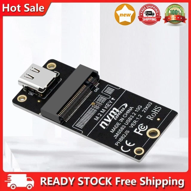 M.2 TO TYPE-C HDD Enclosure Interposer Board NVME for 2230 2242 2260 ...