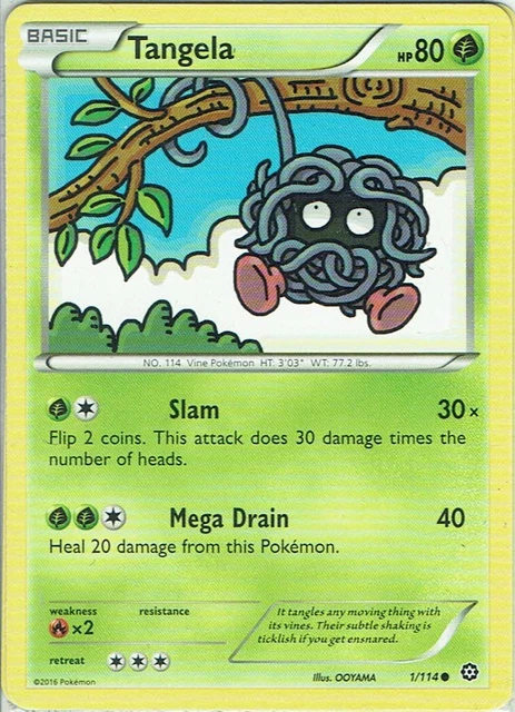 POKEMON MAPPA CARD XY Dampfkessel No. 1/114 Tangela Inglese EUR 1,00 ...