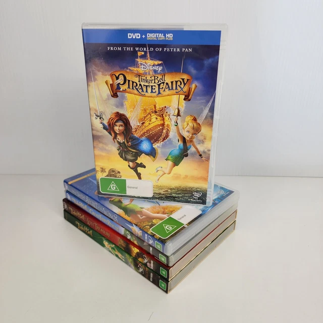 TINKERBELL DVD BUNDLE x 5 Disney Childrens Movies Region 4 $19.59 ...