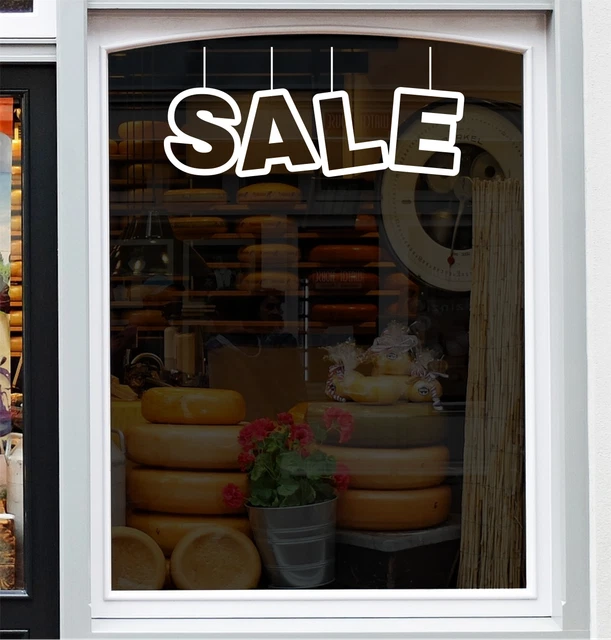 SALE SHOP WINDOW Sticker Retail Display Sign Self Adhesive Decal $9.89 ...