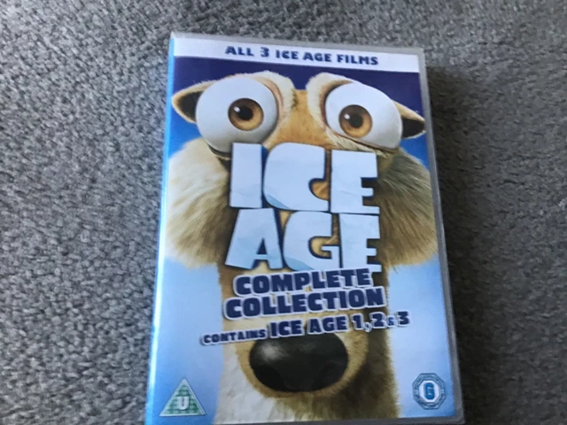 ICE AGE COMPLETE COLLECTION Contains 1,2+3 DVD Cert.U UK Reg2 BRAND NEW ...