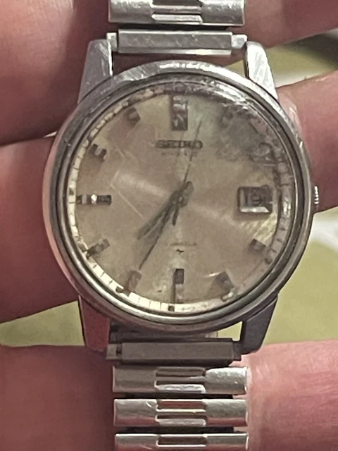 OLD VINTAGE SEIKO 5 7005-8090 Automatic Bracelet Watch (Circa 1969 ...