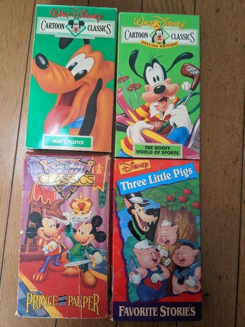 DISNEY WALT DISNEY VHS 4-piece set English version £70.37 - PicClick UK