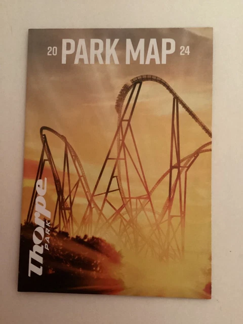 THORPE PARK 2024 Park Map Hyperia- Mint Condition EUR 2,55 - PicClick IT