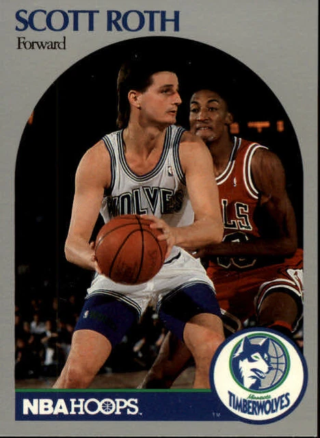 1990-91 HOOPS MINNESOTA Timberwolves carte basketball #191 Scott Roth ...