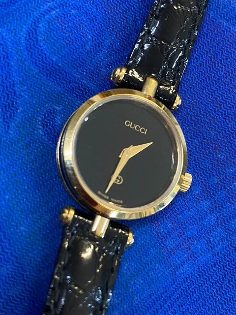 GUCCI UHR VINTAGE aus Stahl und Schwarz schönes Modell inkl. Case EUR 379,00 - PicClick DE