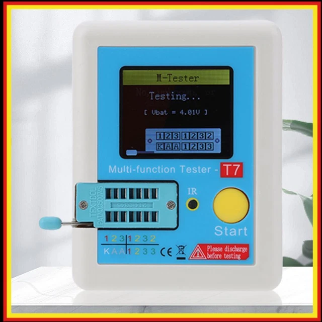 LCR-T7 TRANSISTOR TESTER Multifunction Convenient Useful LCR ESR NPN ...