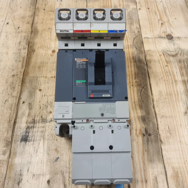 SCHNEIDER 400A MCCB Merlin Gerin Compact Ns400Na 4 Pôles Entrée ...
