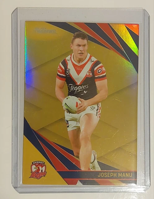 2024 NRL TRADERS Titanium Gold Special - Joseph Manu - Roosters - #35/ ...
