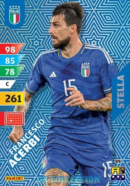 FRANCESCO ACERBI 89 stella ESSELUNGA PANINI ADRENALYN XL AZZURRI ...