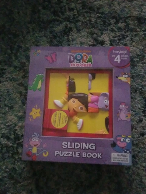 NICKELODEON DORA THE Explorer Sliding Puzzle Story Book Kids Toys $10. ...