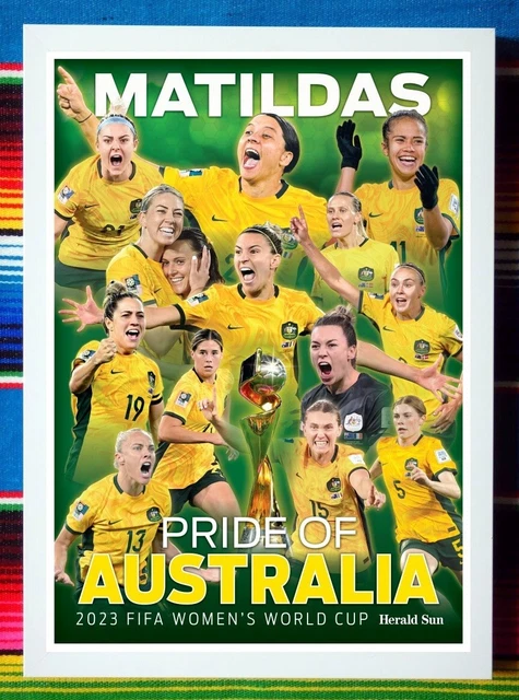 FRAMED 2023 MATILDAS FIFA Women's World Cup Team Poster - 45cm x 32cm x ...