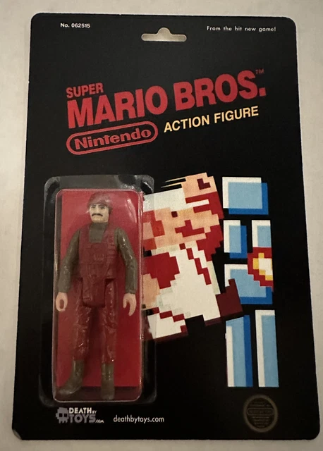 RARE CUSTOM SUPER Mario Bros. Action Figure! Death By Toys Super7 Style ...