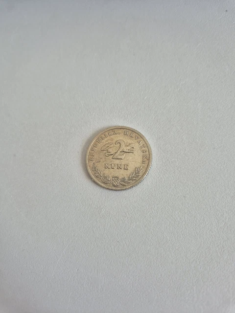 2007 TWO KUNE Coin Croatia - 2 Kune Croatian £1.13 - PicClick UK