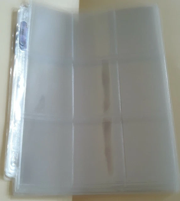(10) ULTRA PRO 9-Pocket Platinum Trading Card Album Pages Heavy Duty ...