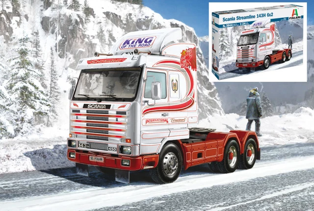 MODELLAUTO LKW MODEL kit bausatz Italeri Scania Streamline 143 H ...