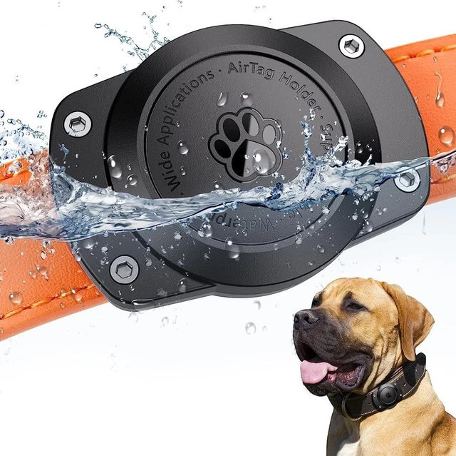 IPX8 WATERPROOF AIRTAG Dog Collar Holder, Ultra-Durable Dog & Cat ...