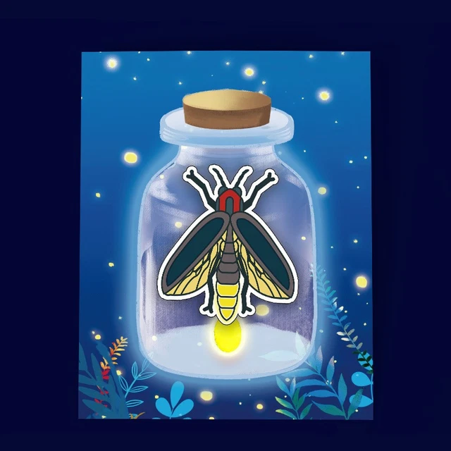 SCIENCE EXPERIMENT DIY Light Up Firefly Creative Paper Circuit ...